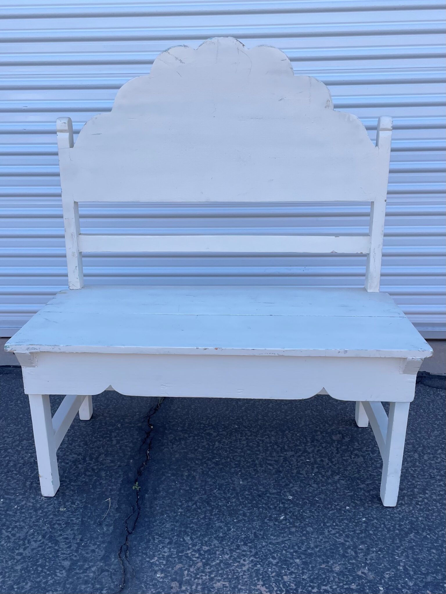 Ivory Bench – St. George Party Rentals